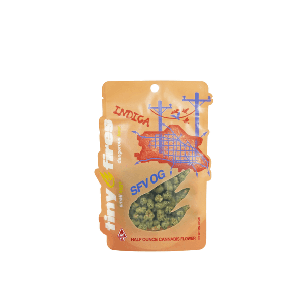 Tiny Fires Flower 14g Indica SFV OG by Tiny Fires | KSS Live